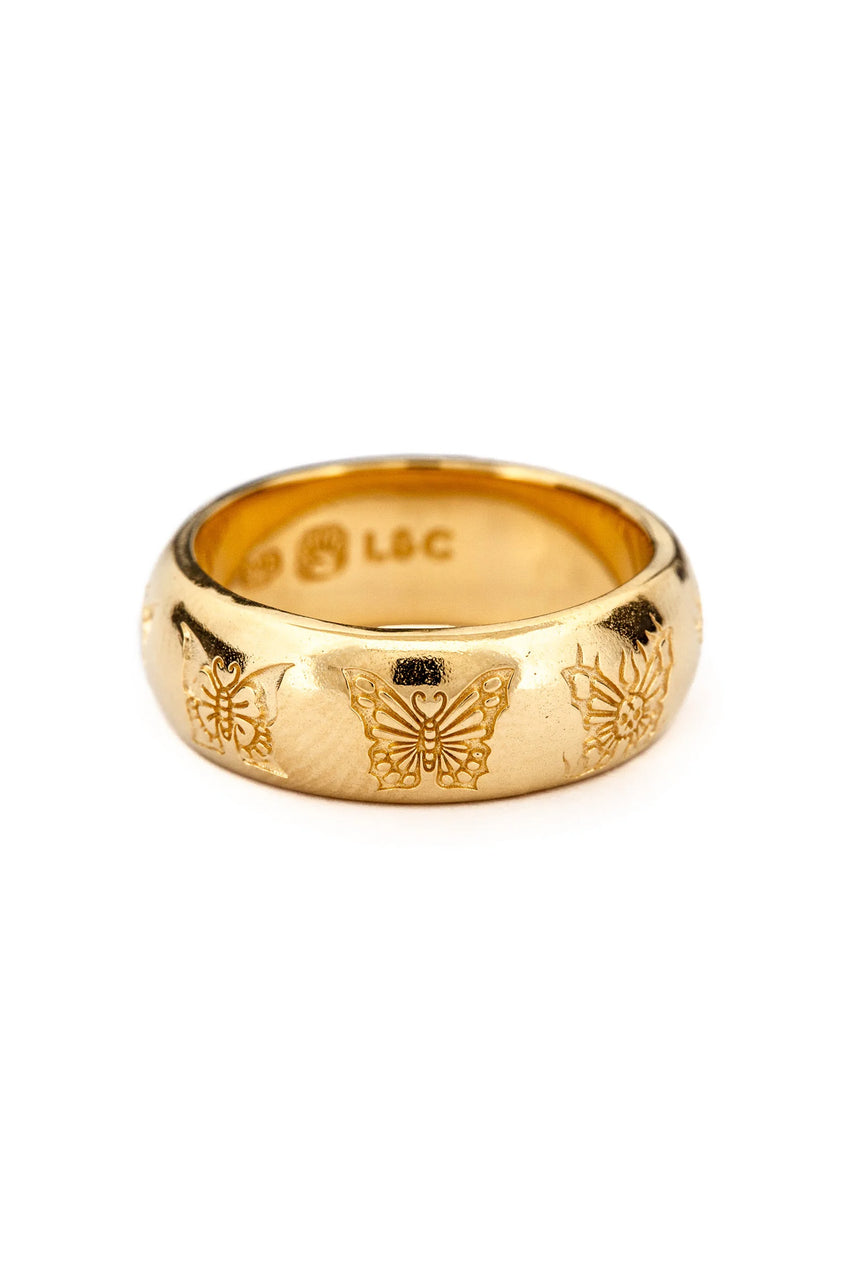Metamorphosis Ring I Gold – Lox & Chain
